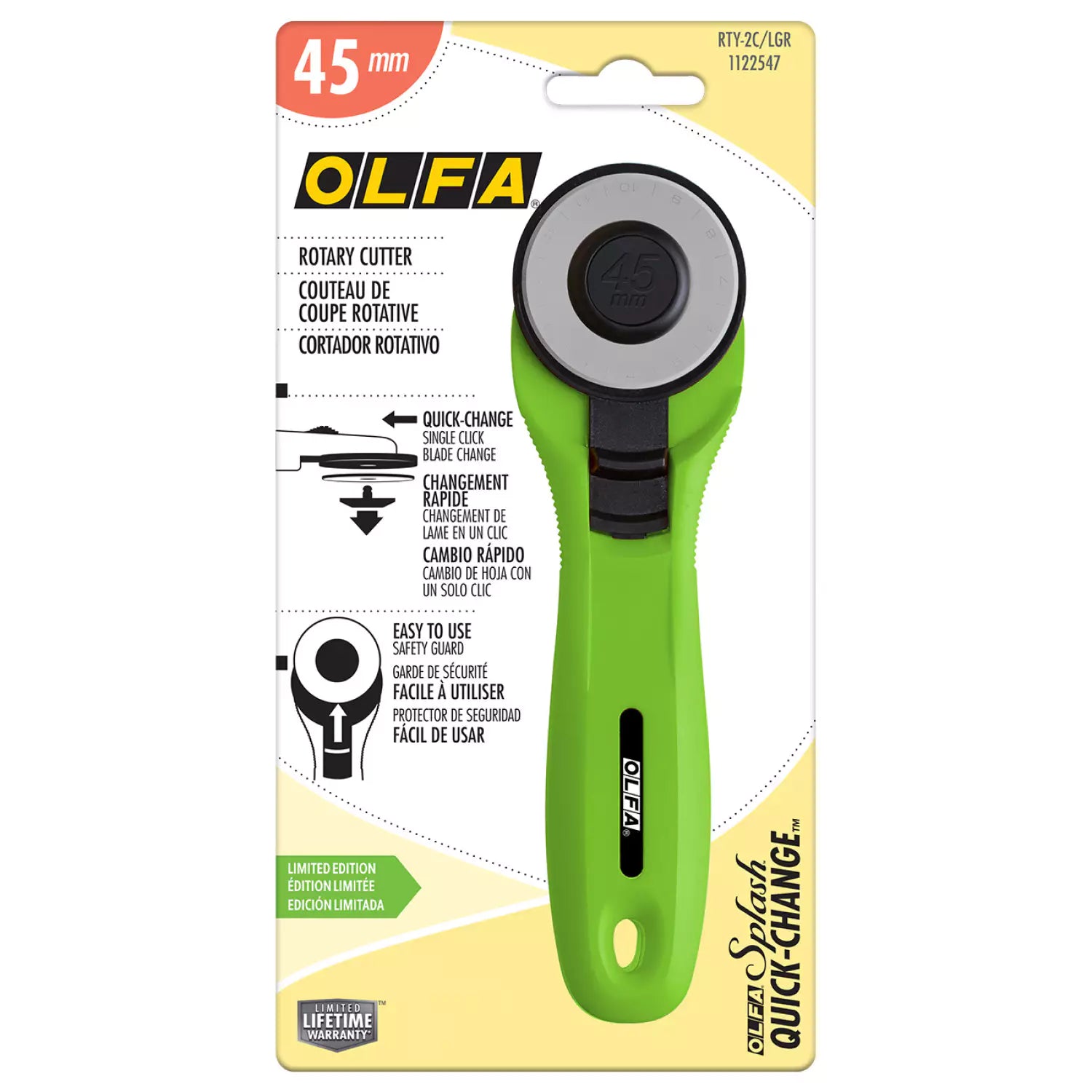 45mm Quick Change Rotary Cutter - Lime – keystonemoderncreative