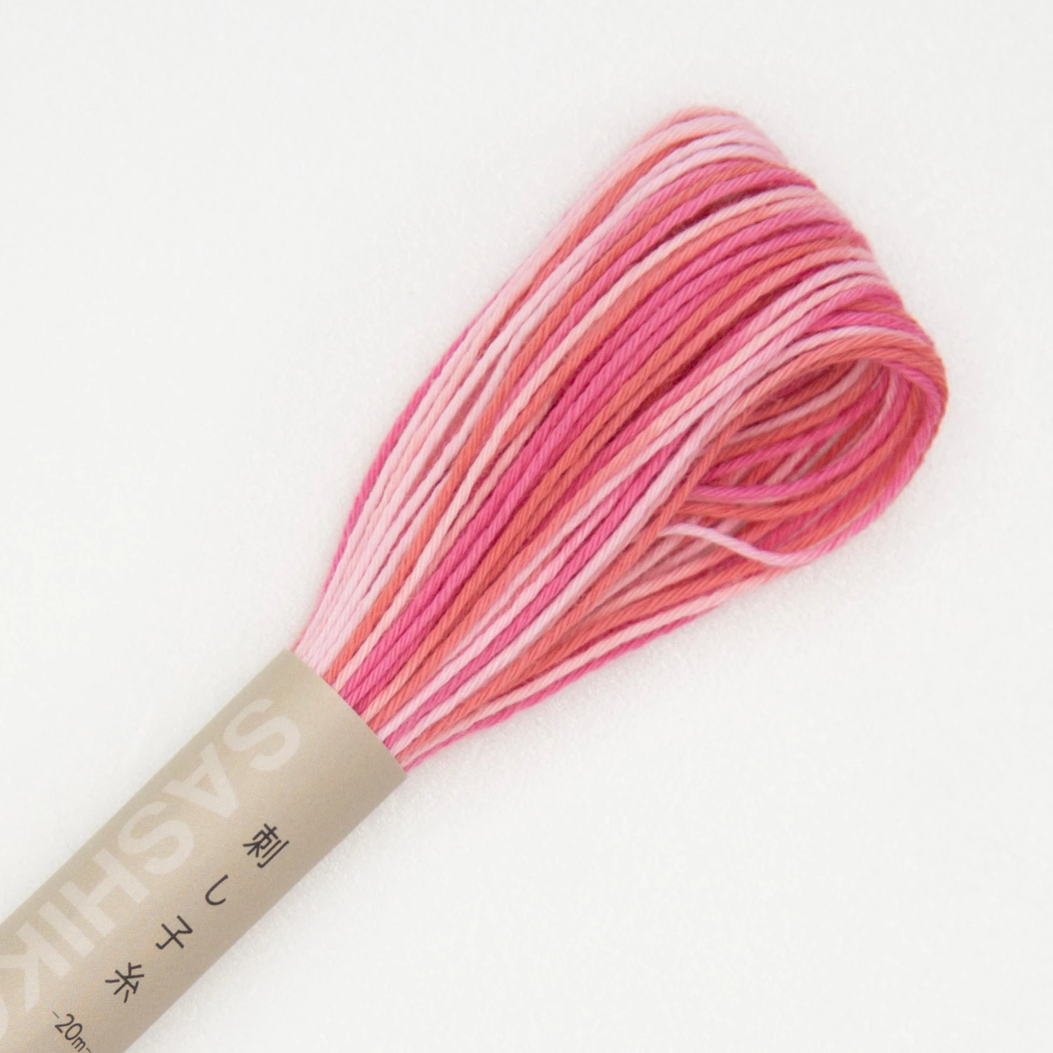Variegated Pink (53) Small Skein (20m) - Sashiko Thread by Olympus ...